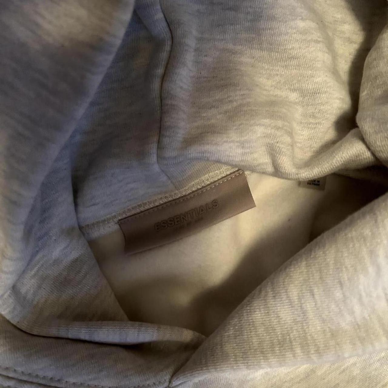 Grey essentials hoodie in great condition - Depop