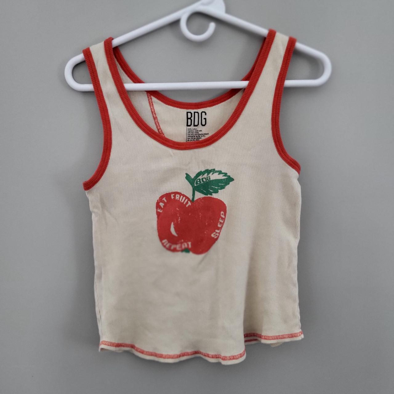BDG Apple Tank 100% Cotton Size M - Depop