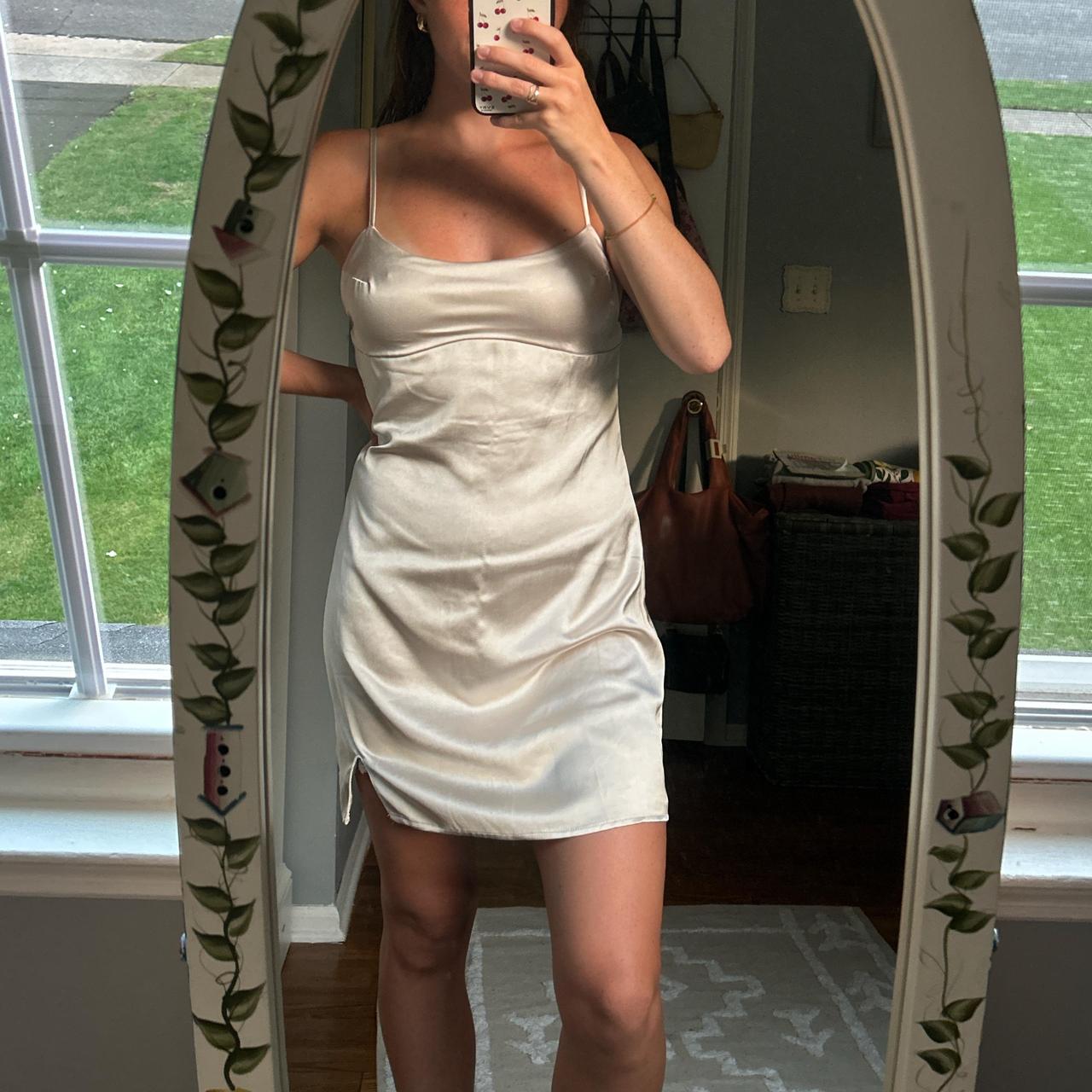 Silk pacsun dress size S (too big for me but I love... - Depop