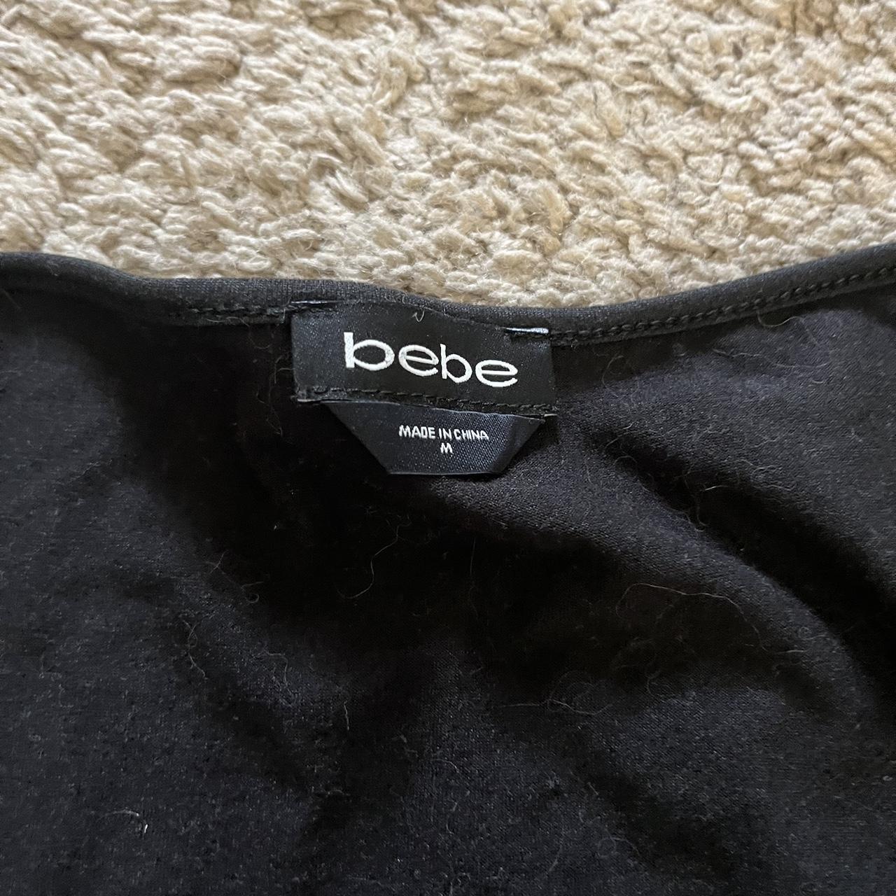 Bebe tank with lace sleeve size M #vintage #2000s... - Depop