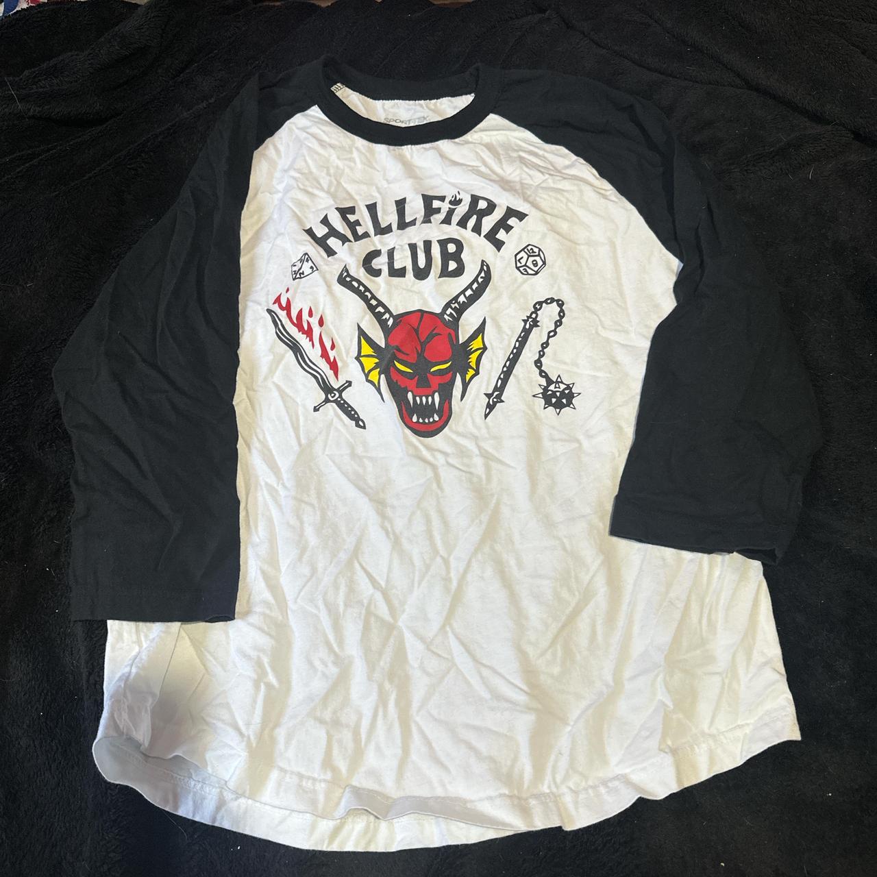 Stranger Things Hell Fire Club shirt. Never worn.... | Depop