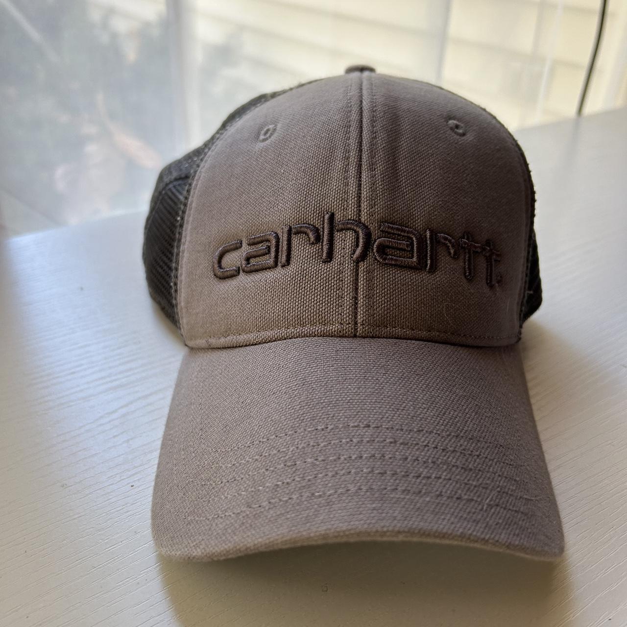 Carhartt two-tone gray baseball hat. Plastic... - Depop