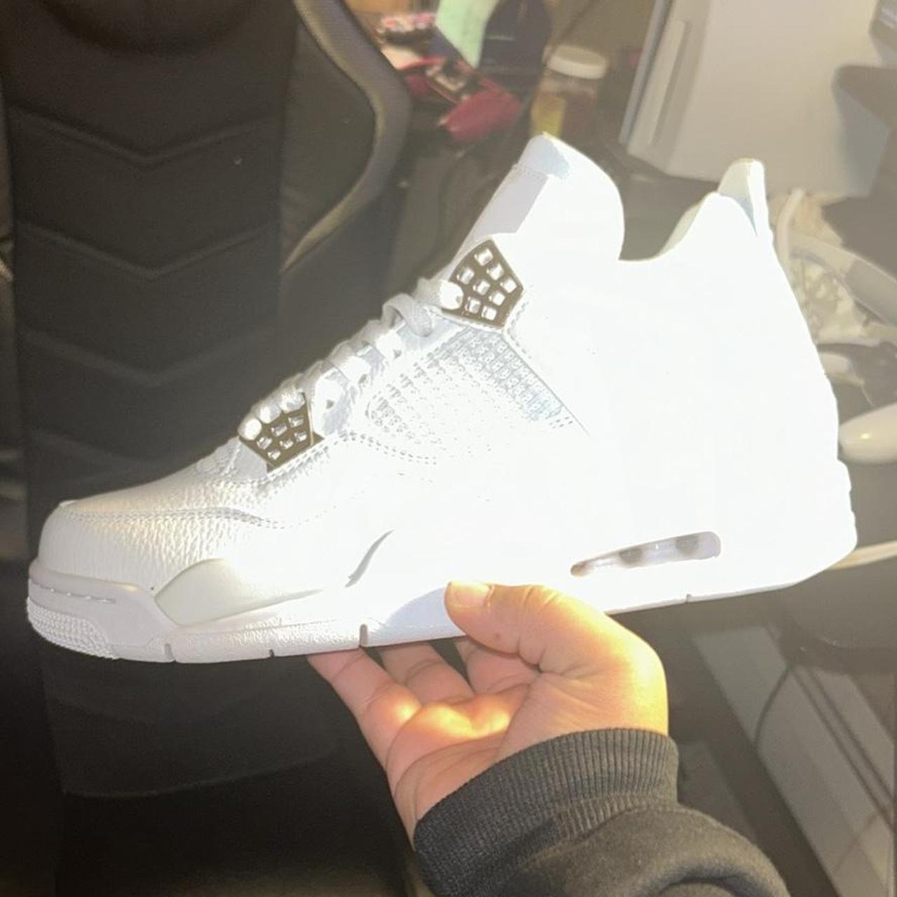 9.5 jordan 4 pure $ all white fresh out the box - Depop