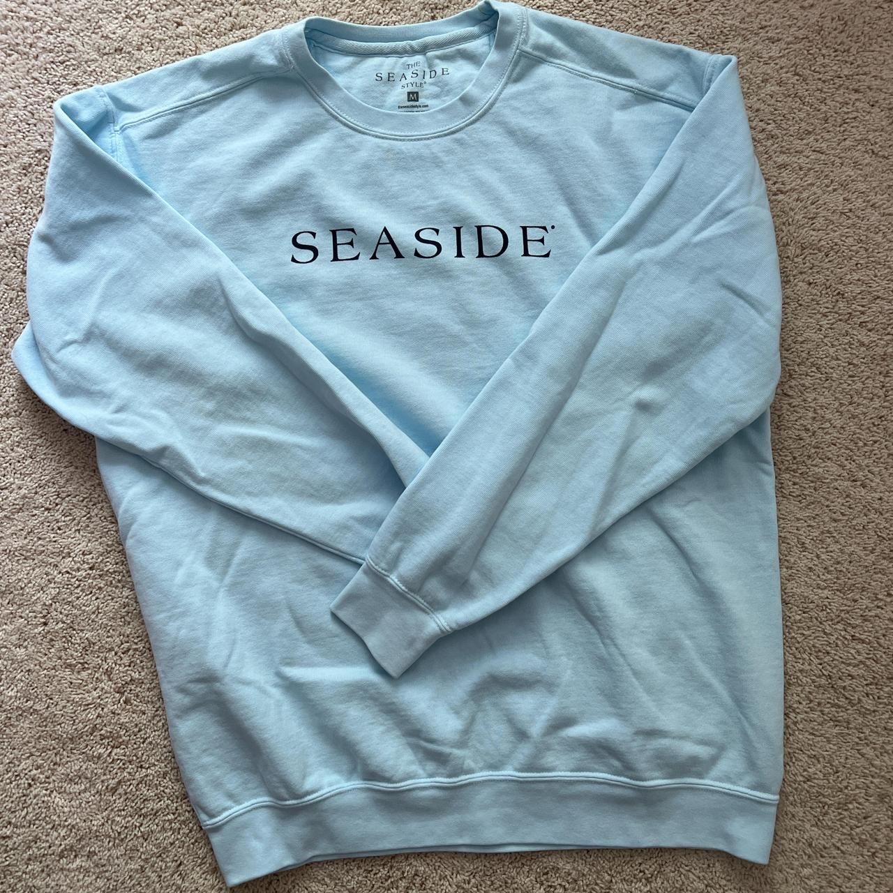 Light blue seaside crew neck Barely worn Bought in... - Depop