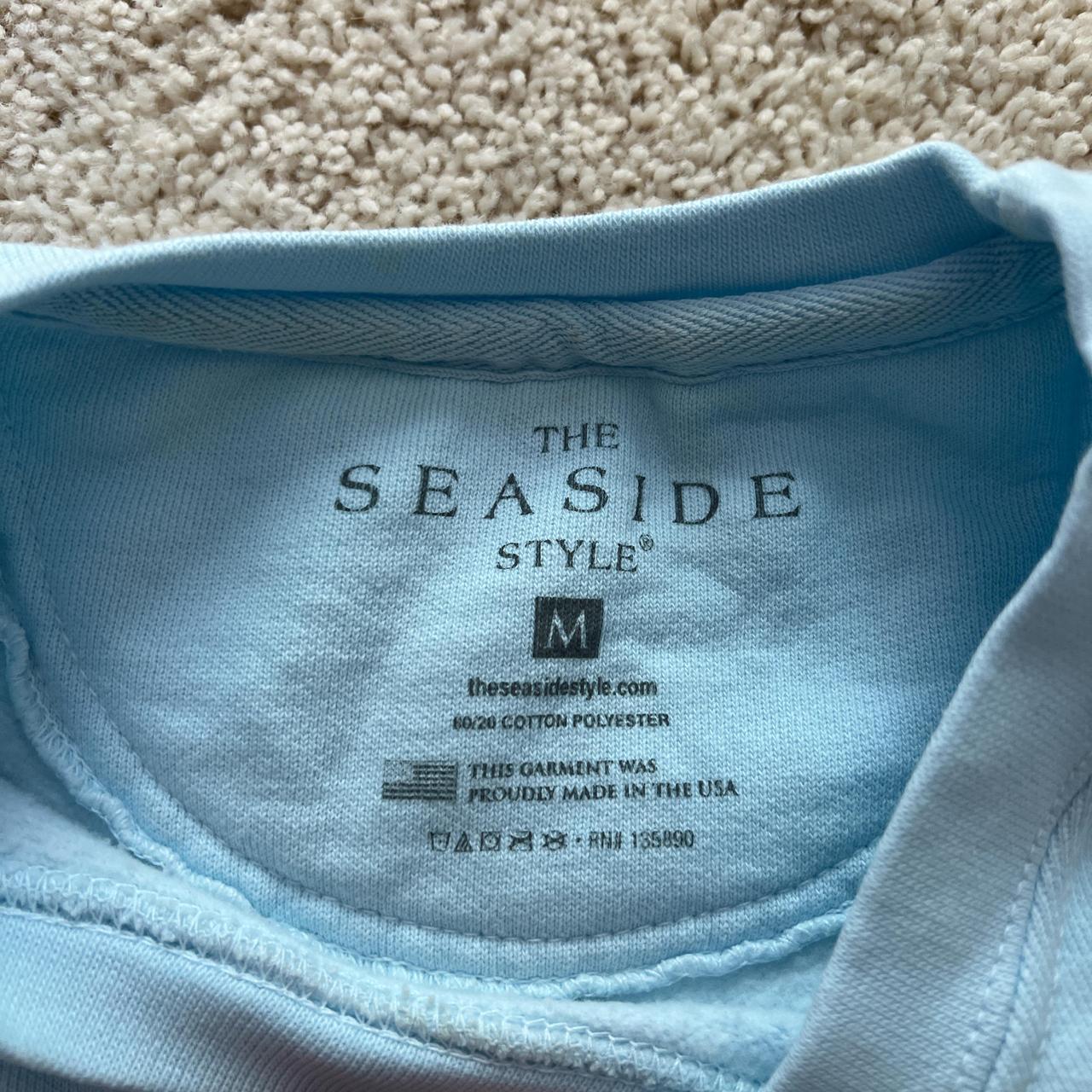 Light blue seaside crew neck Barely worn Bought in... - Depop