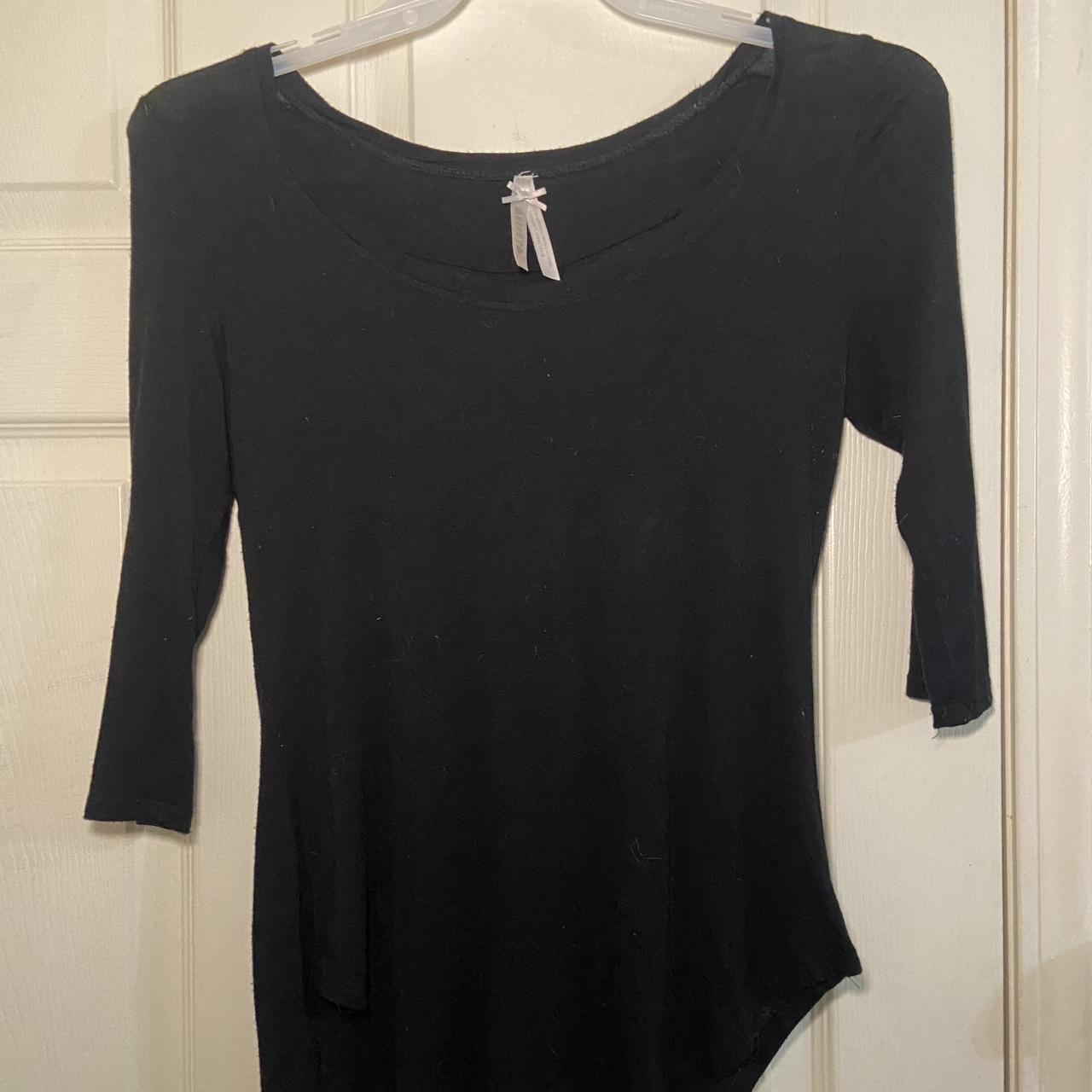 💗Adorable coquette black quarter sleeve top Brand:... - Depop