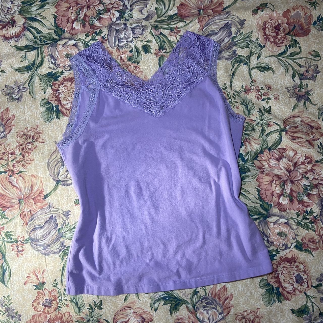🧸 Purple Lace Tank Top Description • Brand:... - Depop