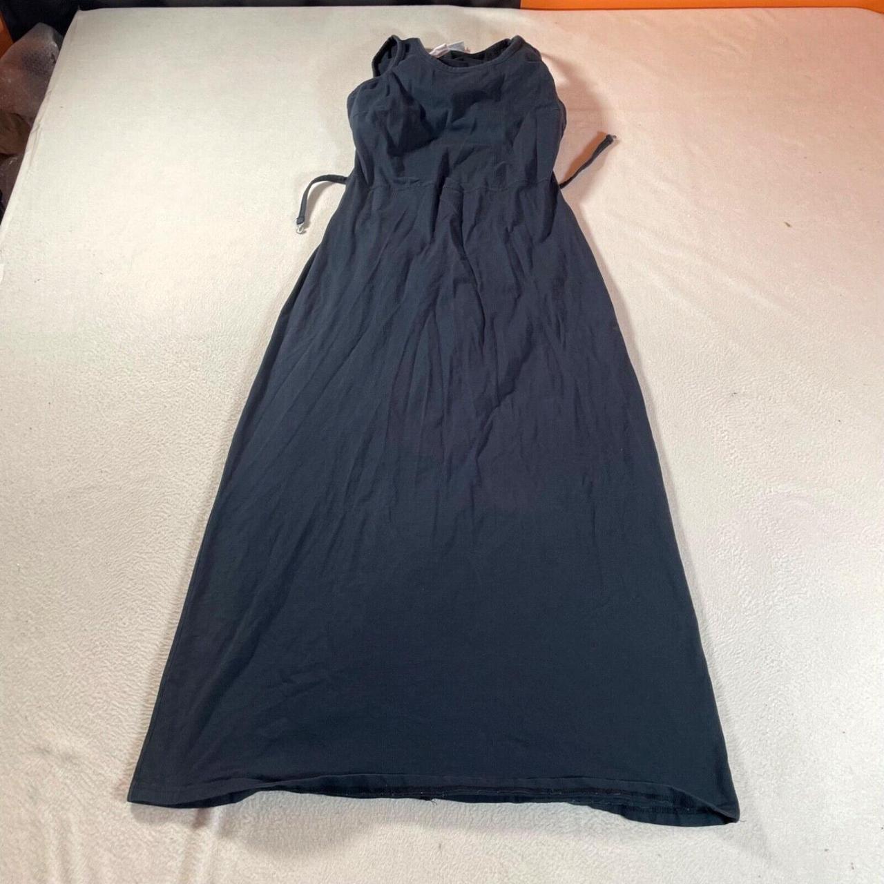 Shape FX Dress Womens Midi Large Blue Open Back Crew... - Depop