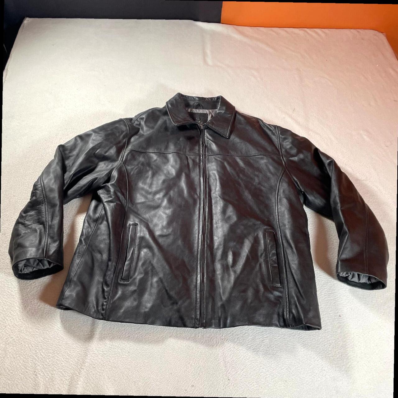 Mens Black Extra Large Bomber Style Motorcycle... - Depop