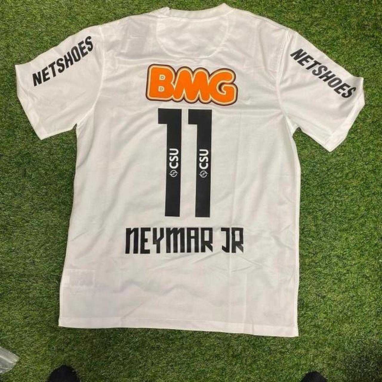 Neymar Jr. 11 Shoes Jersey - white and orange tee... - Depop
