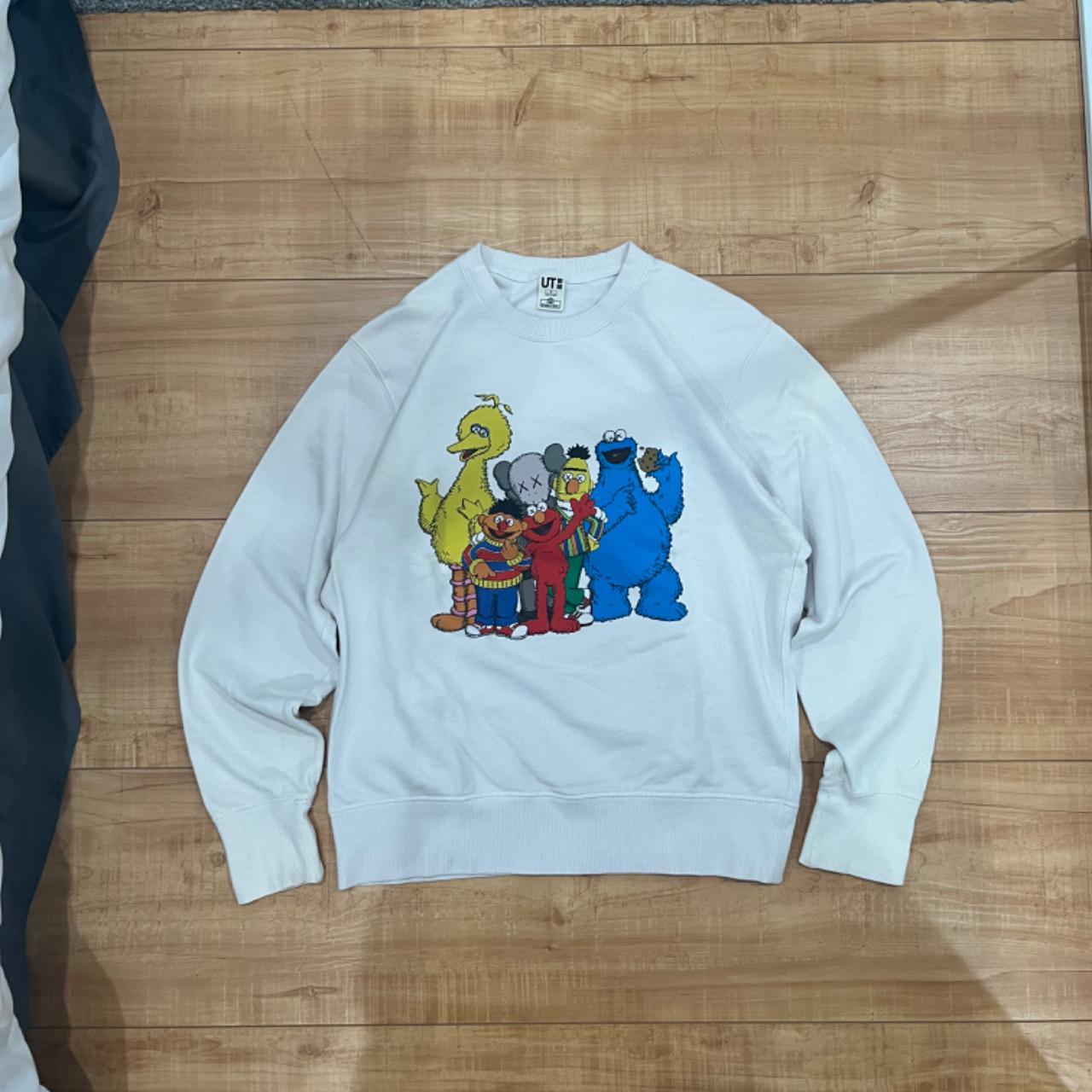 Kaws Sesame Street Crewneck Sweater Size small - Depop