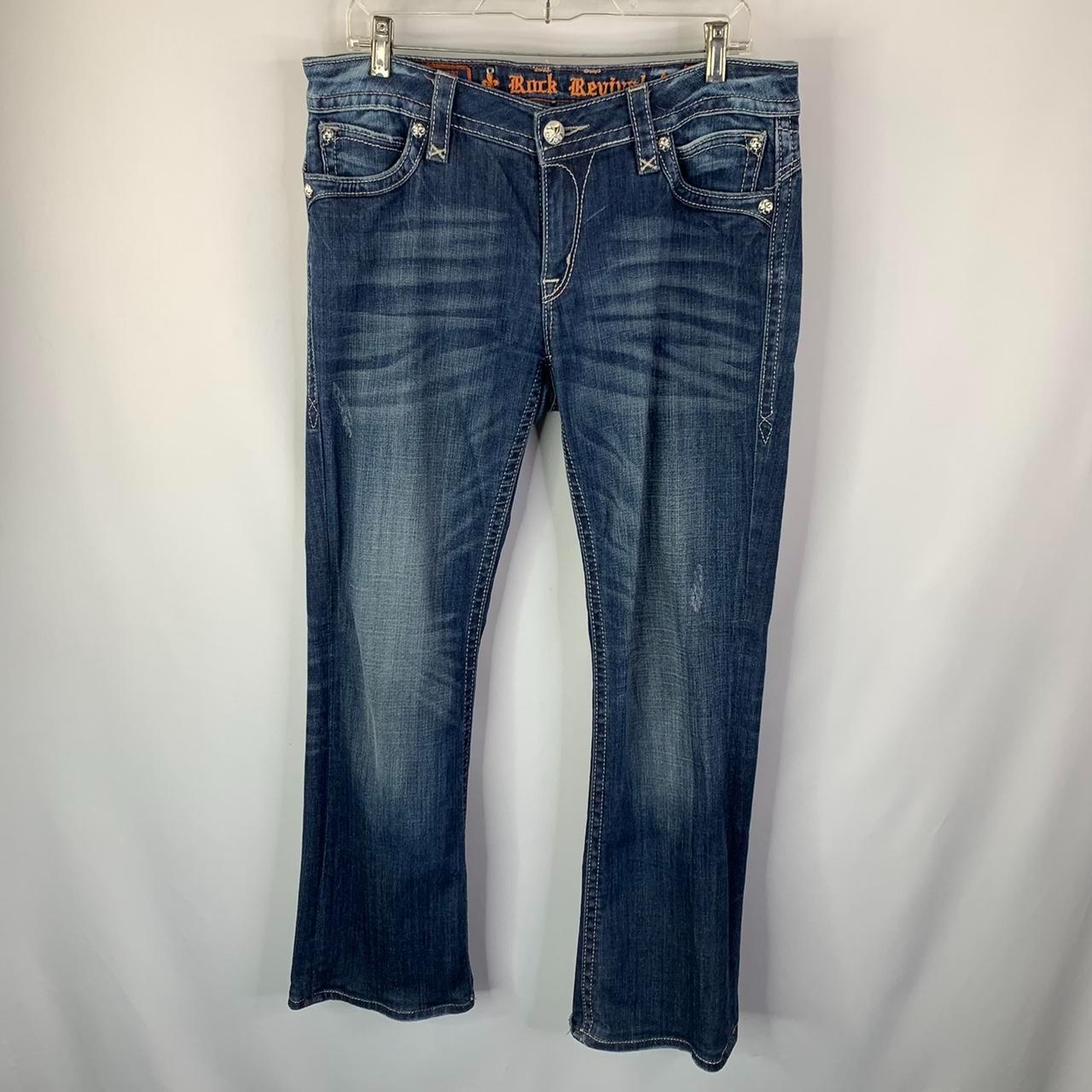 Rock Revival Johanna Boot Cut Denim Jeans size 28 - Depop