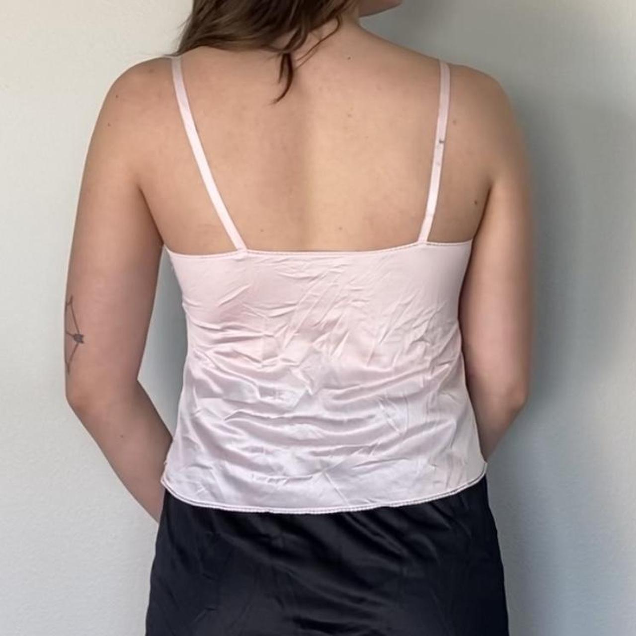 Vintage Union Made Pink Lacey Satin Lingerie... - Depop