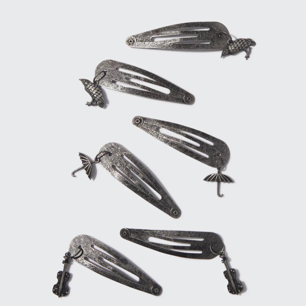 WEDNESDAY X KITSCH Collab. Goth snap clips / 6PC... | Depop