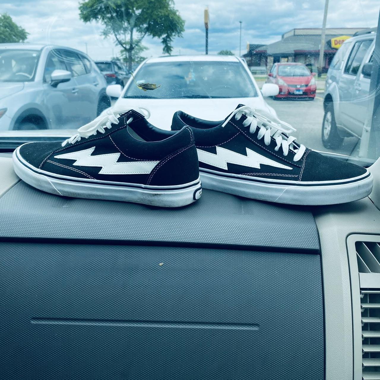 revenge x storm vans black and white - Depop