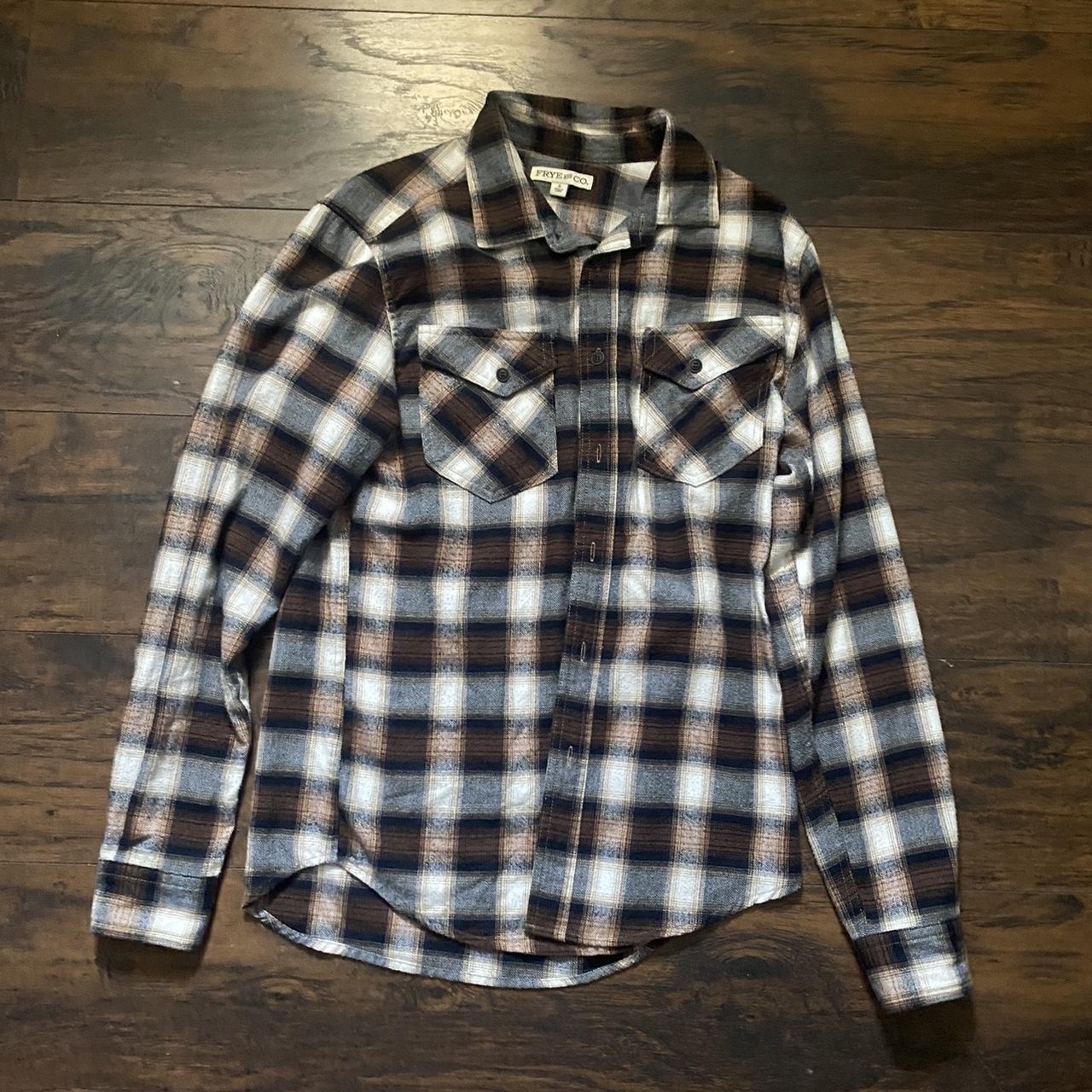 FRYE AND CO. Flannel Size Small #depop #preloved... - Depop