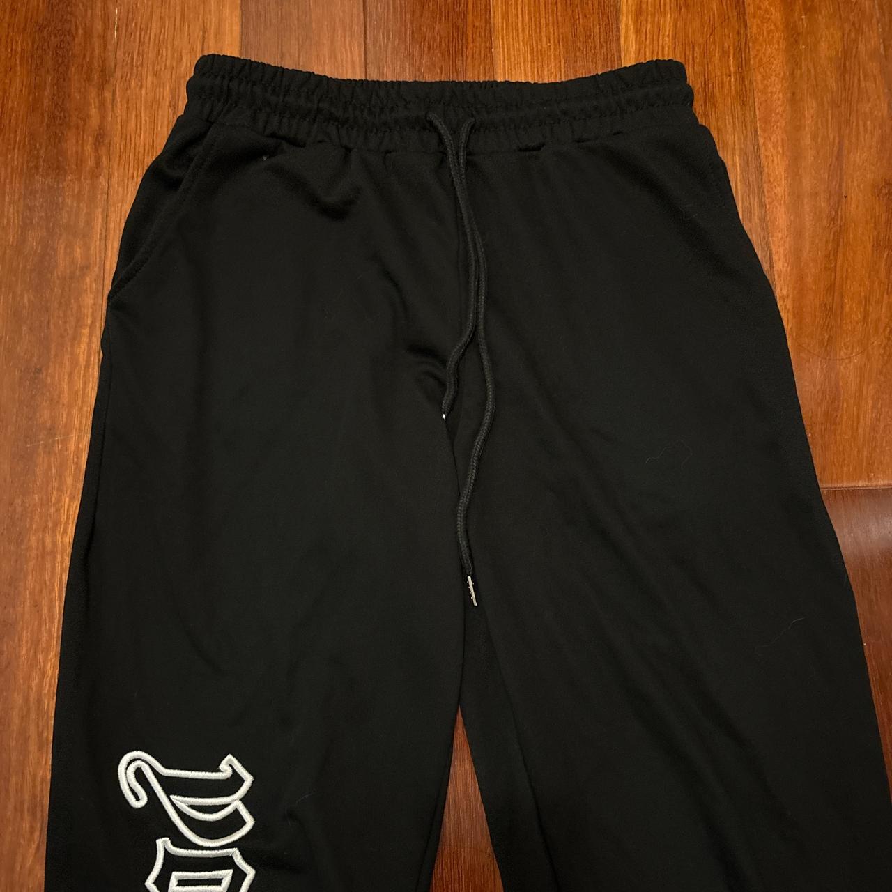 YOUNGLA black white trackies ️ perfect condition... | Depop