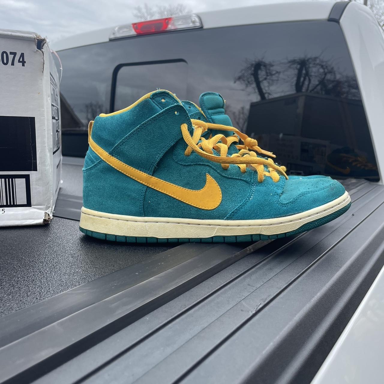 Retro Nike SB dunks Troical Teal Great skate shoes,... - Depop