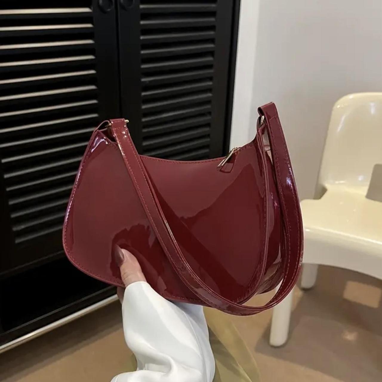 Y2K red shoulder bag purse ♡ brand new ♡ roomy... - Depop