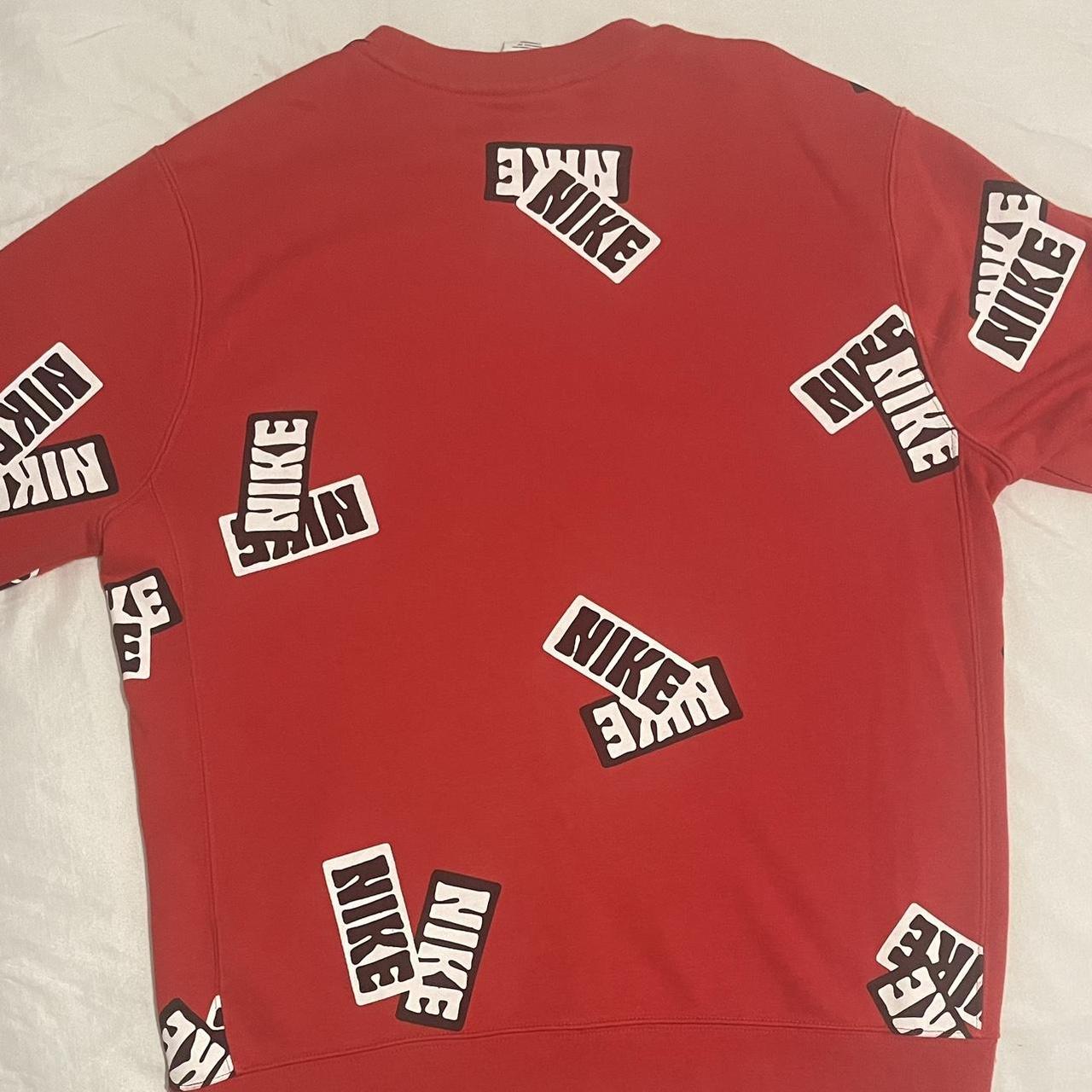 Mens small Nike sticker style jumper. - Depop