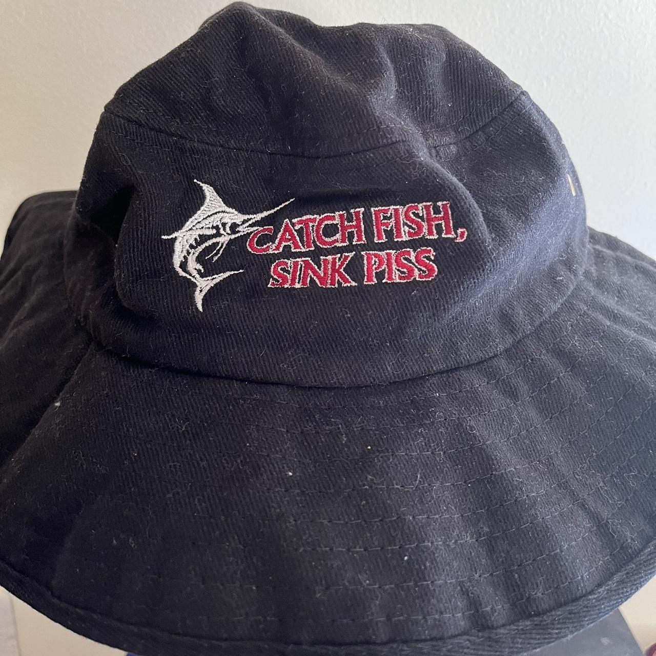 UNCLE RECO: “Catch Fish, Sink Piss” wide brim hat... - Depop