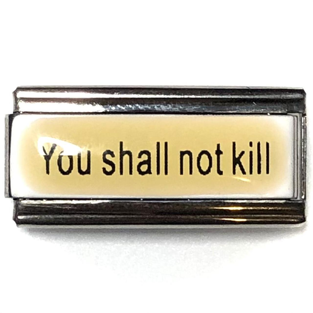 You shall not kill italian charm bracelet... - Depop