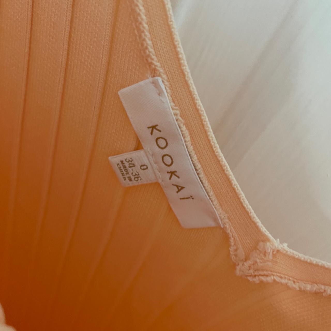 Kookai Size 0 - Peach Dress - Depop