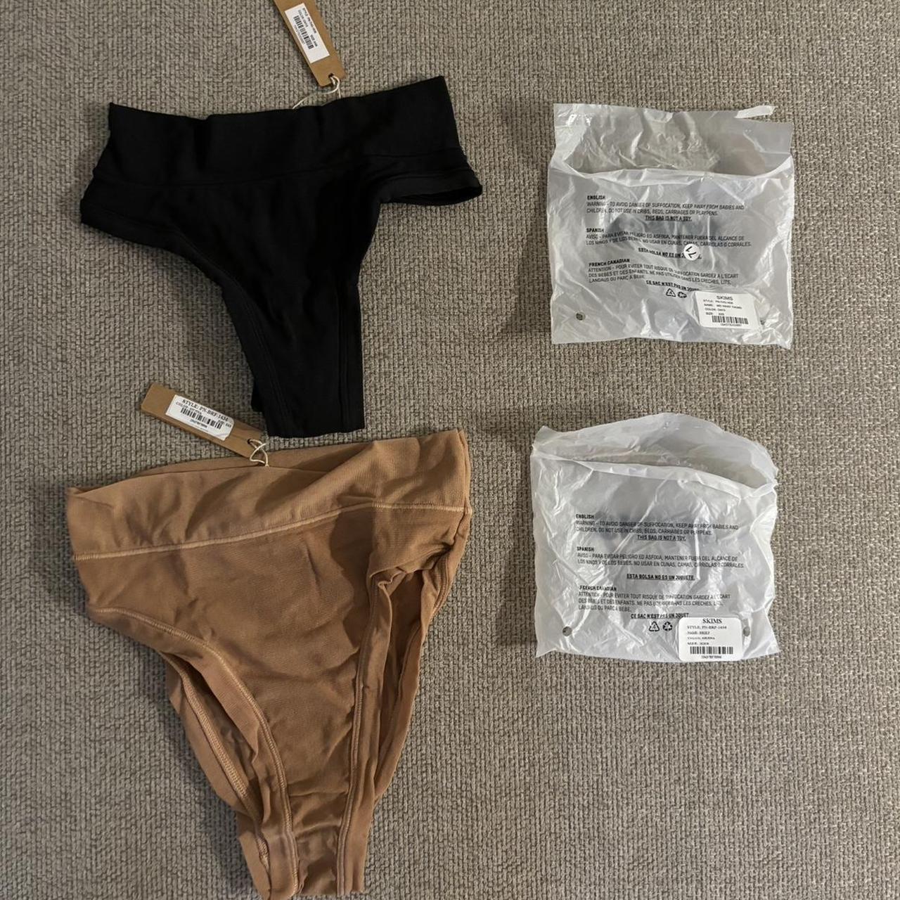 Skims underwear set XXS Set of 2 Brand new with... - Depop