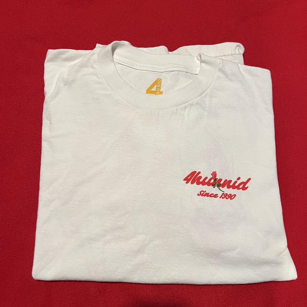 Hunnid graphic tee size large - Depop