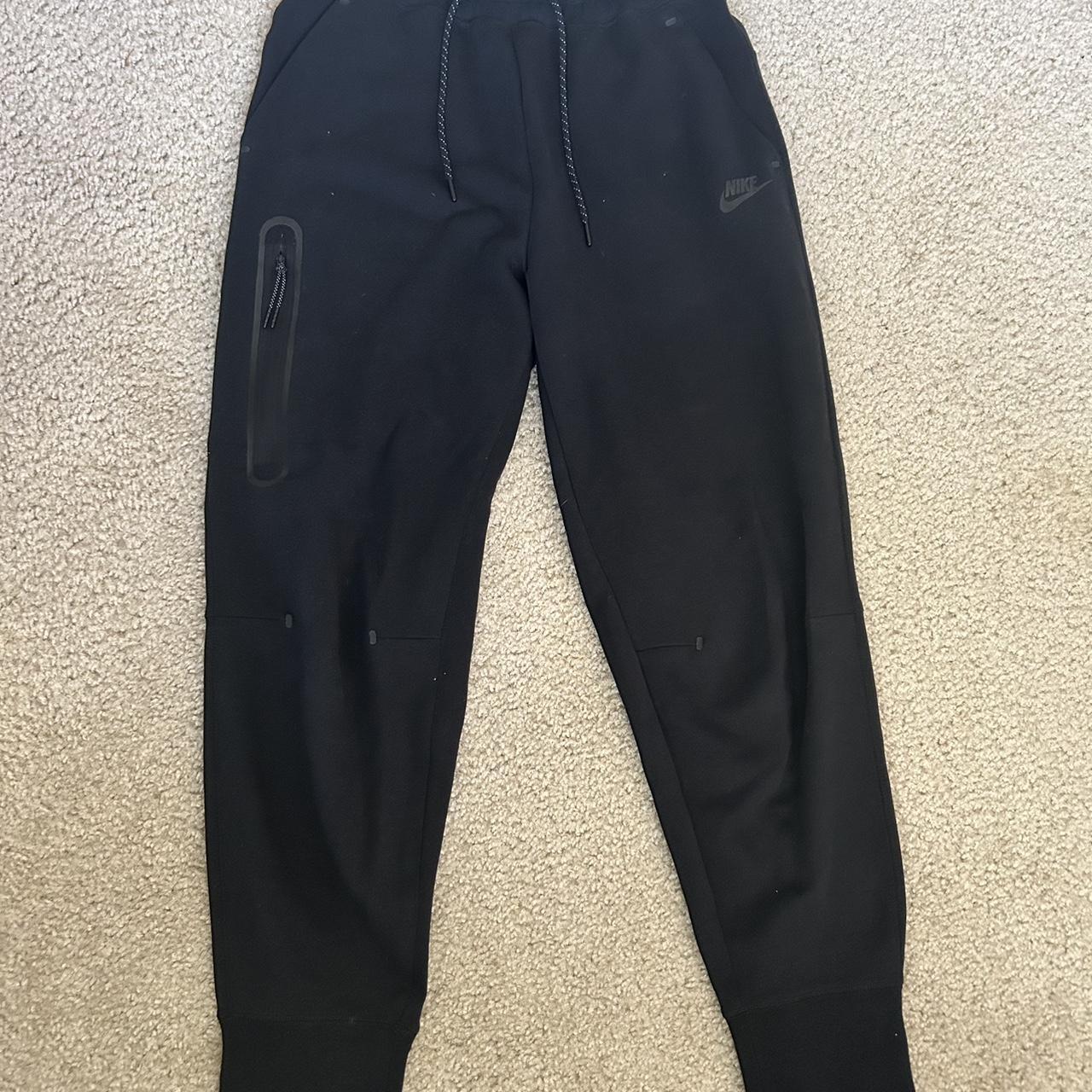 Black Nike Tech Pants Size Mens Medium: Fit... - Depop
