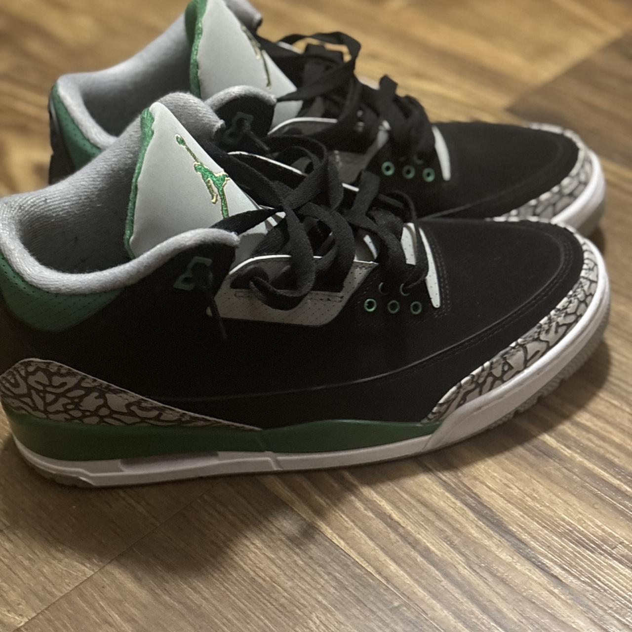 Pine green 3s, Worn Couple Times. Can discuss price! - Depop