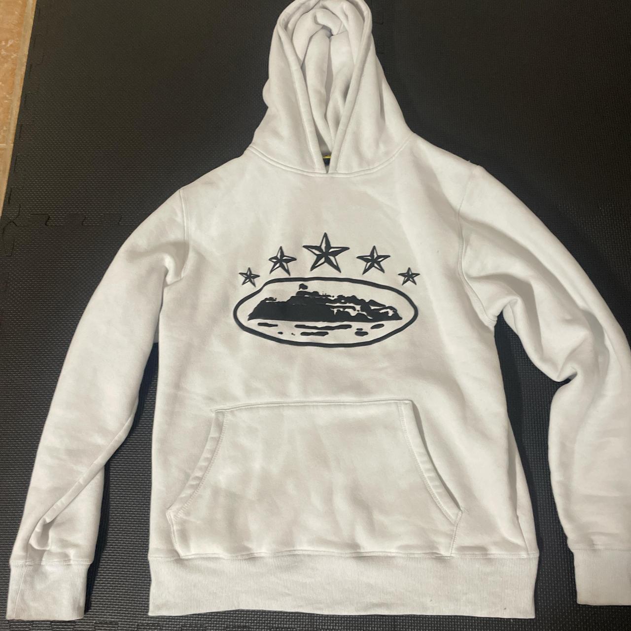 Fairly worn Cortez five star hoodie - Depop