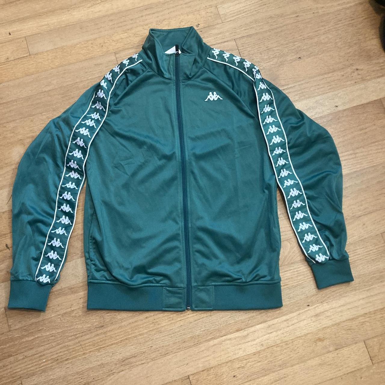 Kappa sports jacket green Size Large Make me an offer - Depop