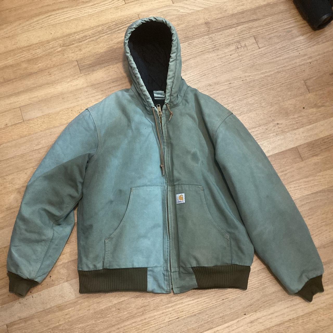 Vintage Green carhartt jacket Message b4... - Depop