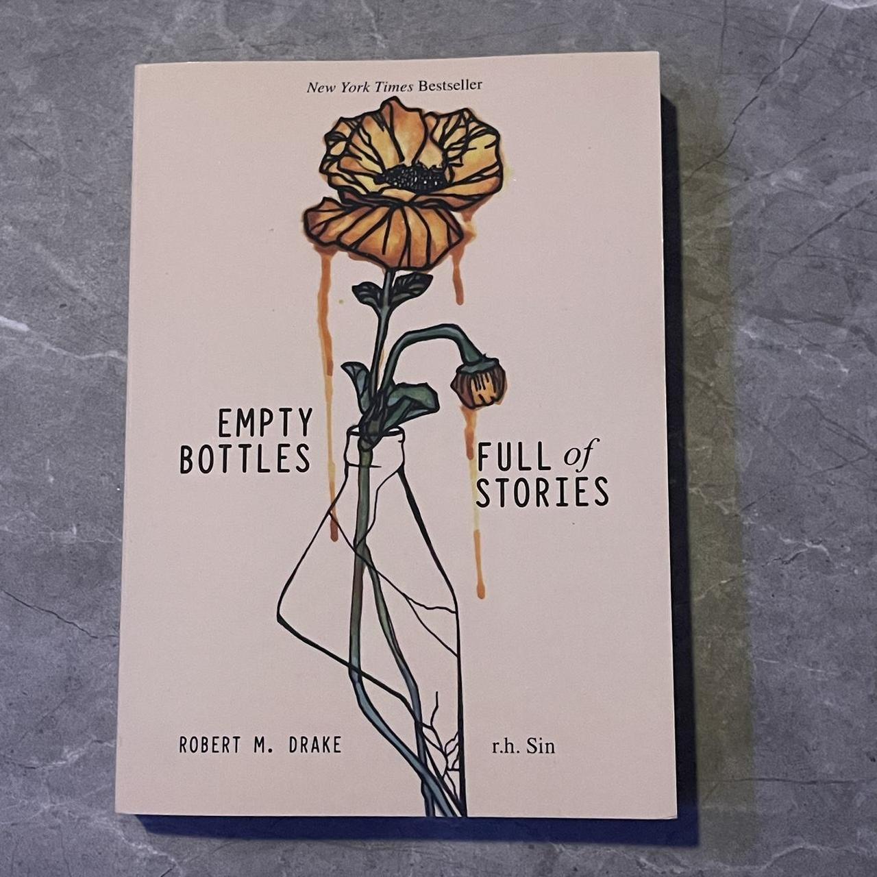 Poetry Book Empty bottles full of stories - Depop