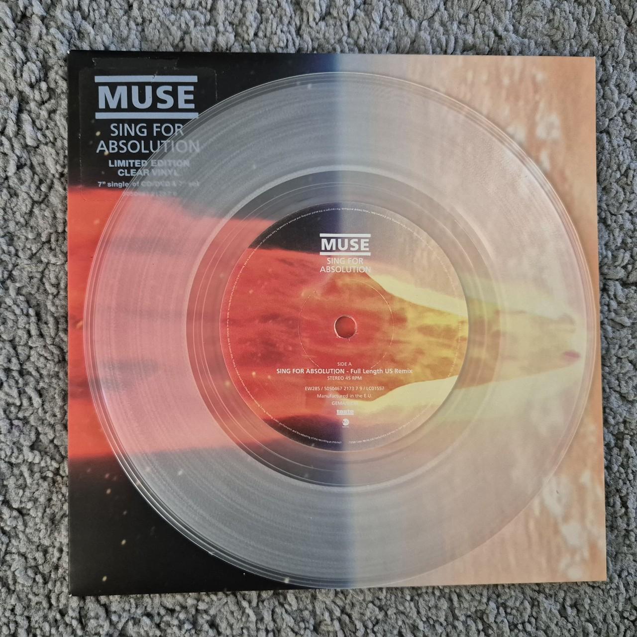 Muse - Sing For Absolution / Fury - 7" Clear Vinyl... - Depop