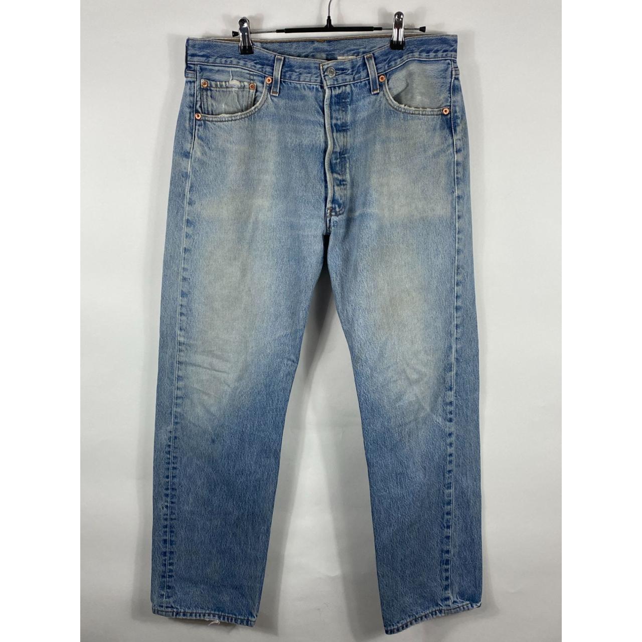 VTG 2001 Levi's 501 Original Fit Button-Fly Straight... - Depop
