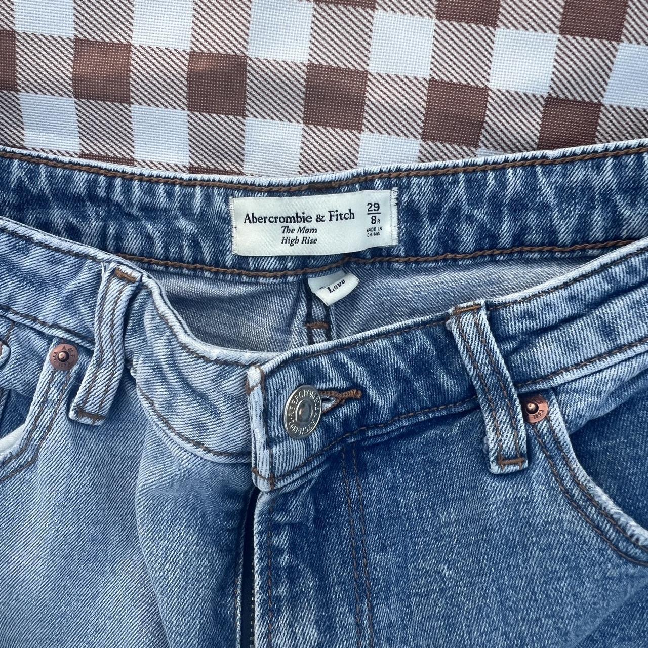 Abercrombie Jeans Curve love Mom jeans 2 toned!... - Depop