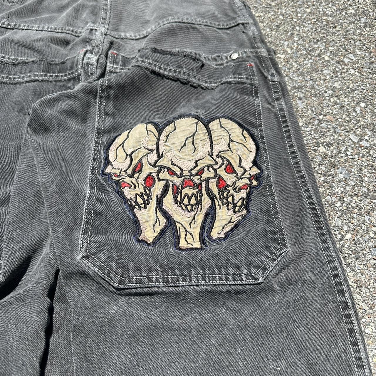 JNCO triple skulls absolute sexy fade on these, wear... | Depop