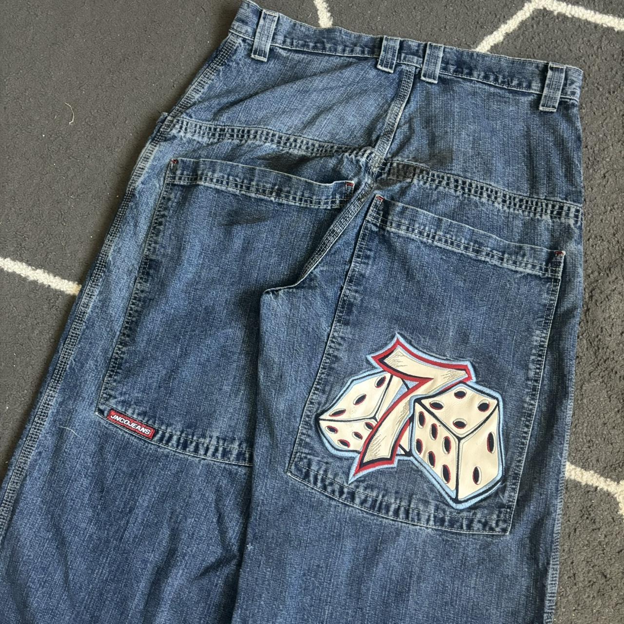 7 dice jncos 32x30 13 inch leg opening 41... | Depop