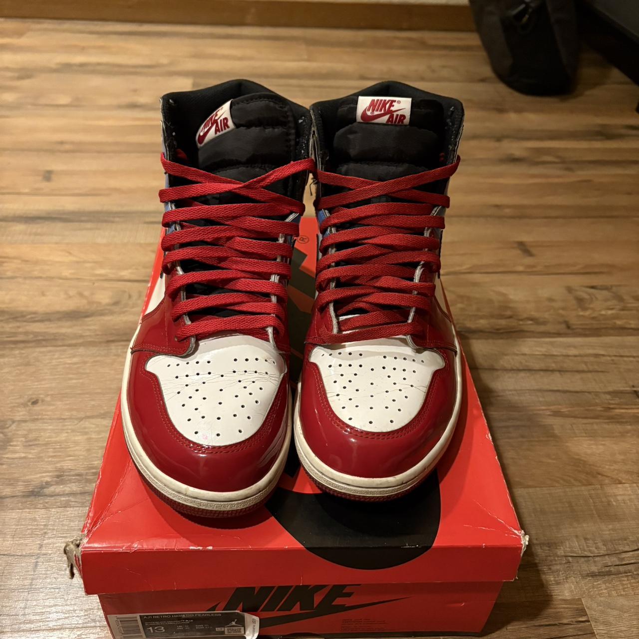 Air Jordan 1 high fearless, og box, 2 pairs of laces | Depop