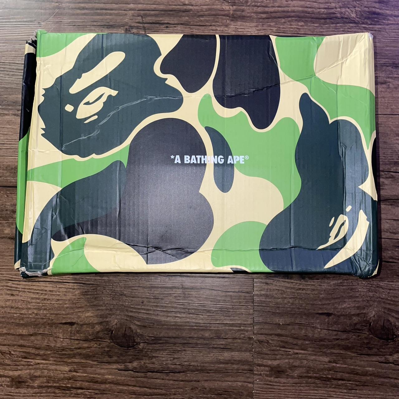 Size 11 Grey and Black A Bathing Ape Bapestas - Depop