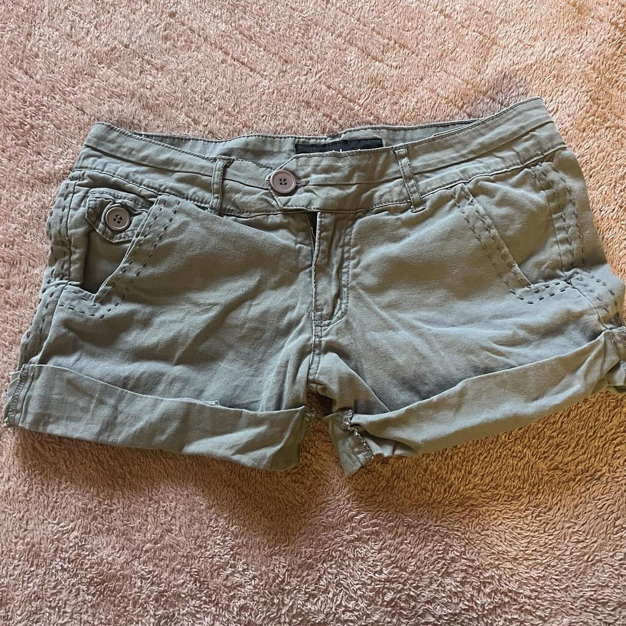 Low rise bobby j shorts! Size 3. please message... - Depop