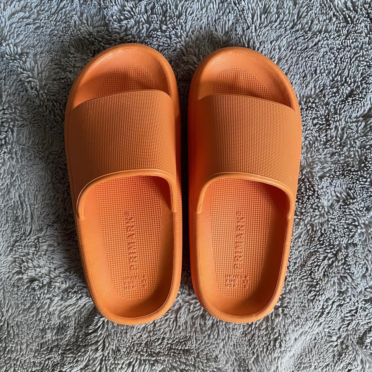 Orange thick sliders! £2 + £3.70 postage! Primark... - Depop