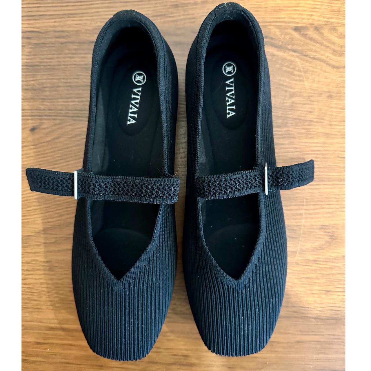 Vivaia Square Toe Mary Jane Flats, Size 38, never... - Depop