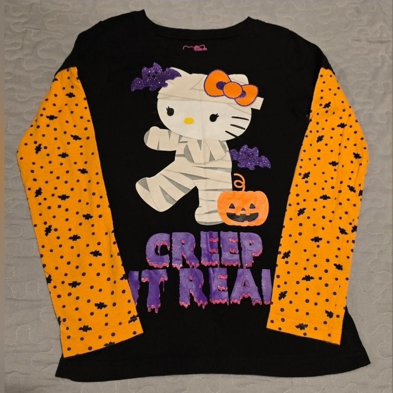 🎀 Sanrio Hello Kitty Girls Halloween "Creep it Real"... - Depop