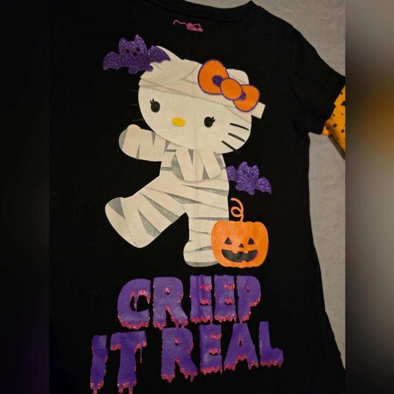 🎀 Sanrio Hello Kitty Girls Halloween "Creep it Real"... - Depop