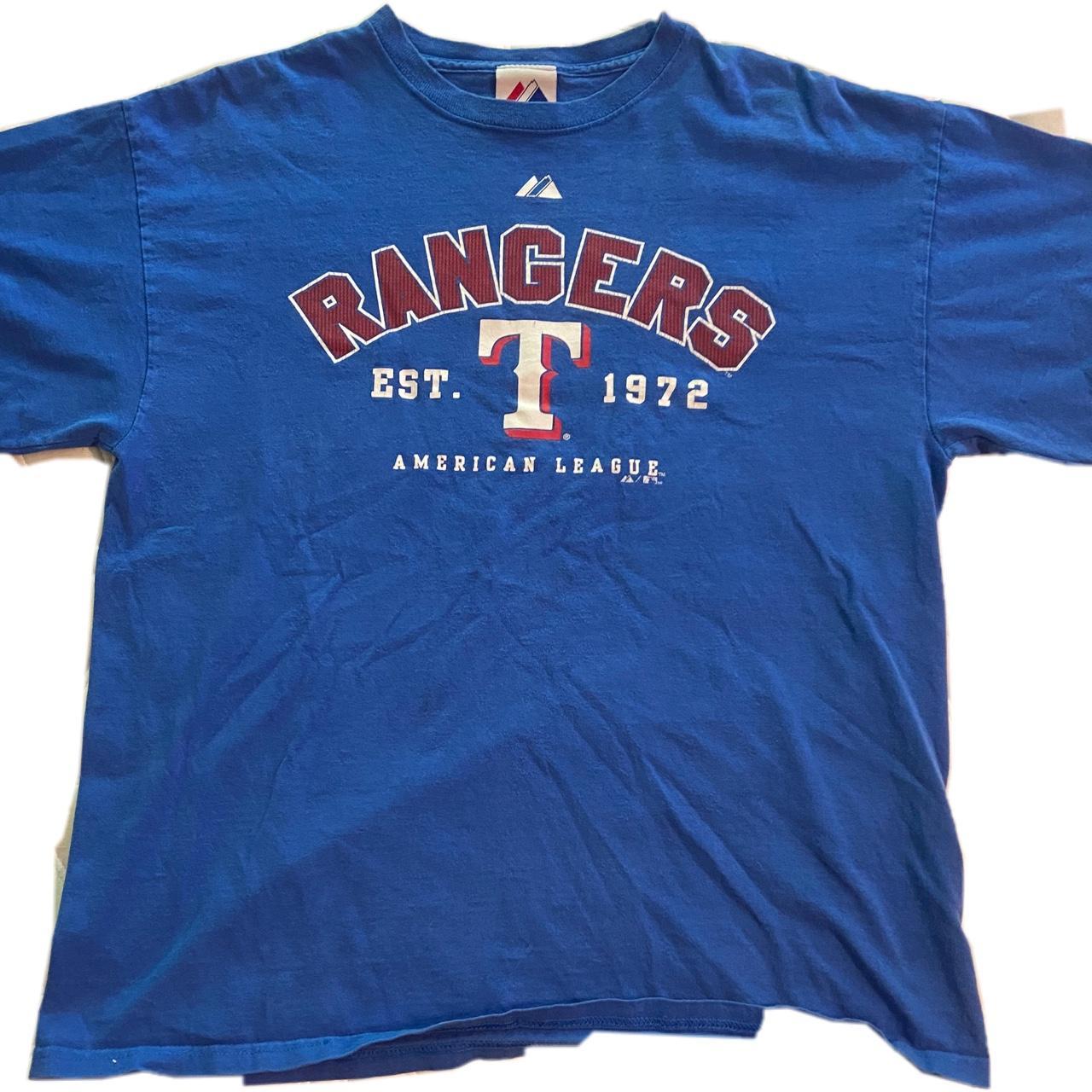 Majestic Texas Rangers Tee Men’s Large - Depop