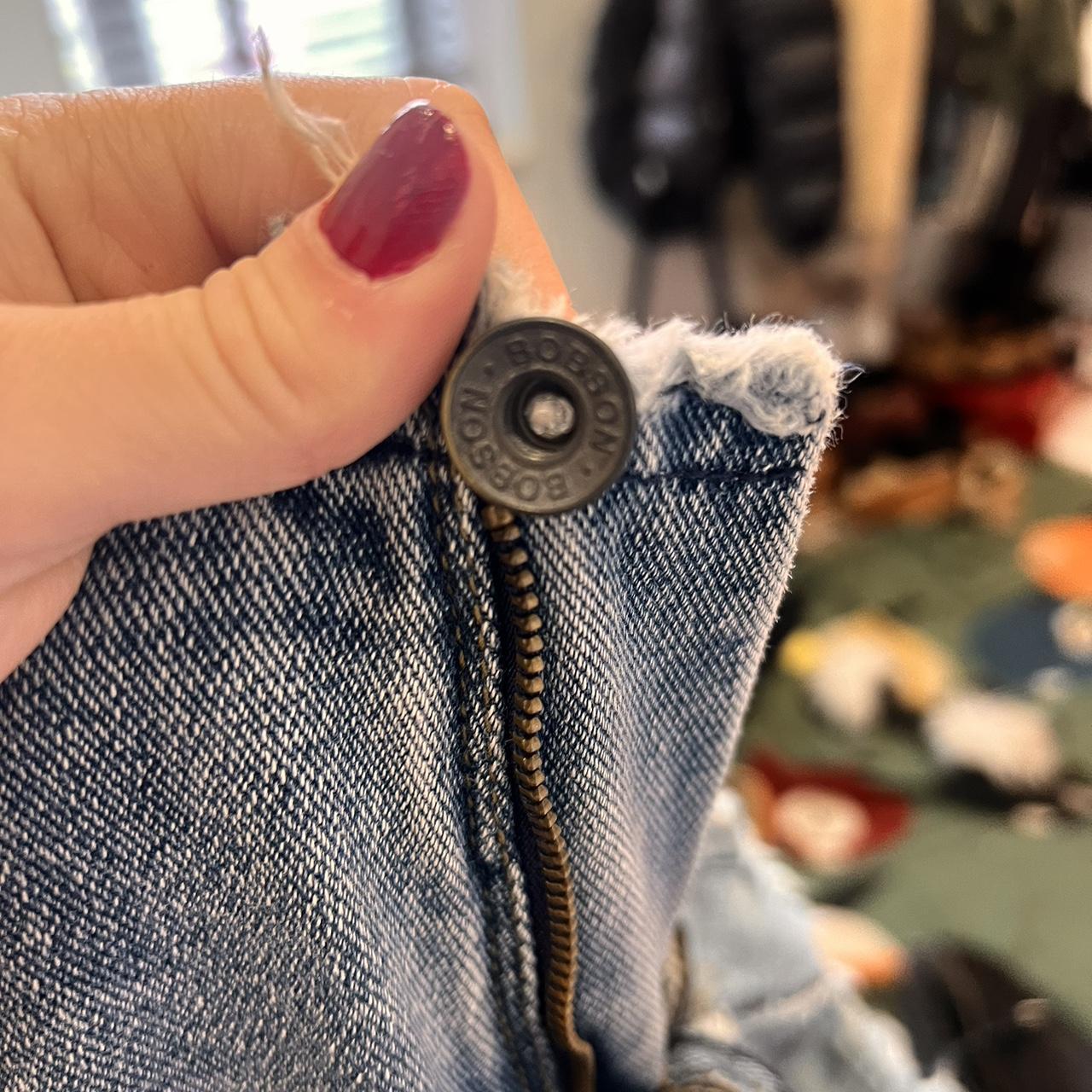 Low rise wide leg jeans with a split #y2kjeans Split... - Depop