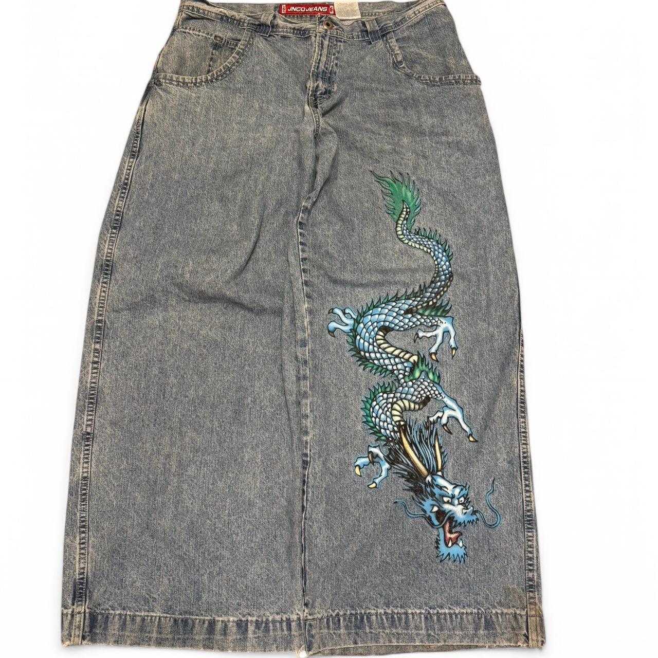 - Jnco cloud dragons ☁️ 🐉 - tagged 38x32, measure... | Depop